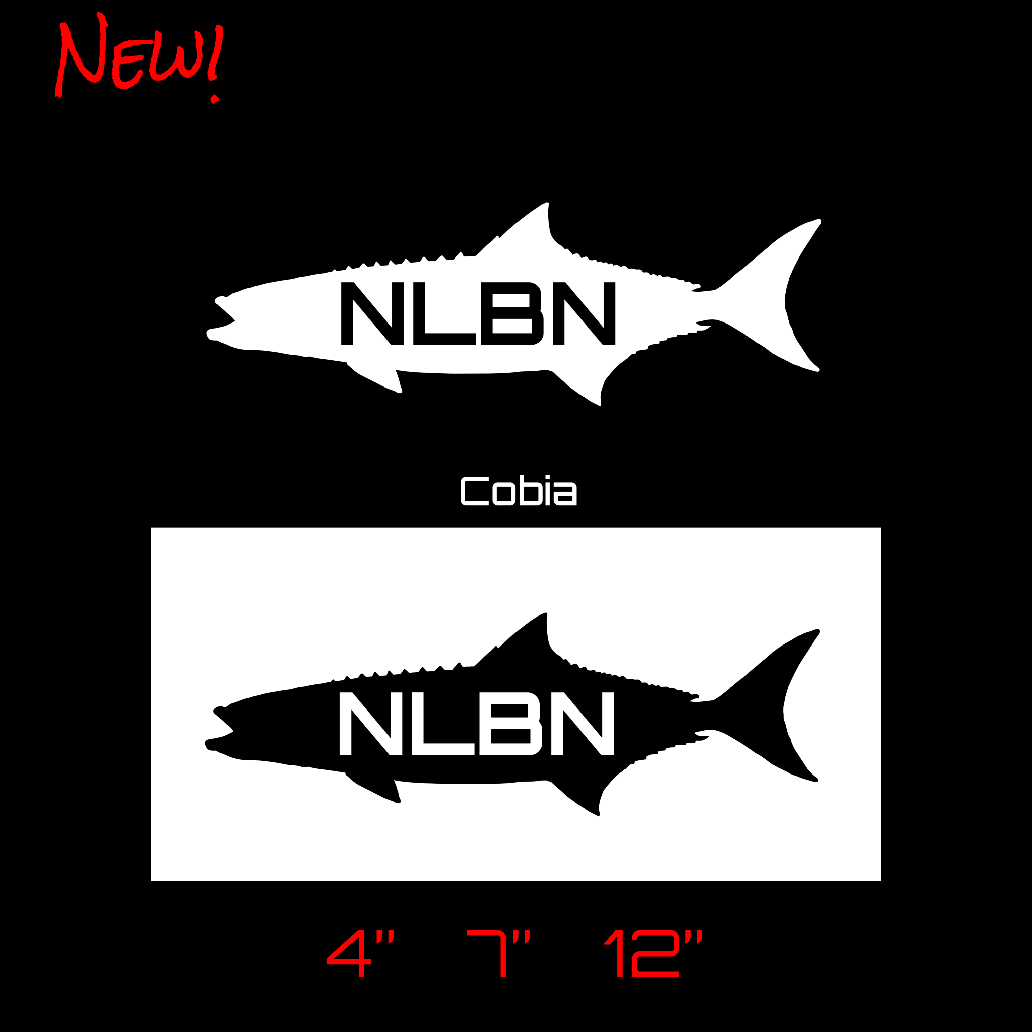 Premium fishing 30 lber NLBN Snook Decals - No Live Bait Needed $3.99
