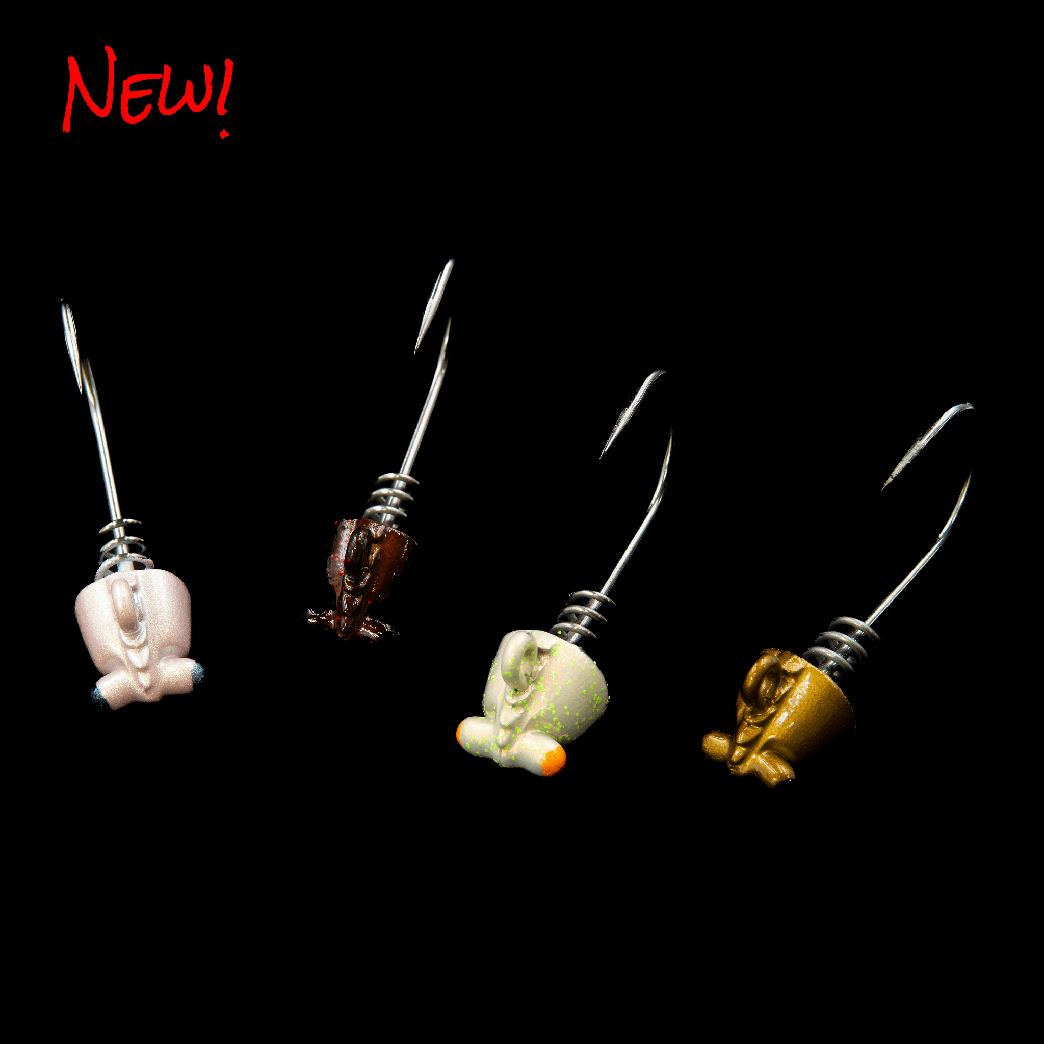 Premium fishing Jig Heads for 4" Shrimp - No Live Bait Needed $8.99